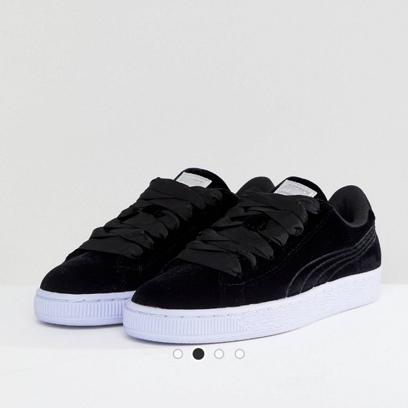 Puma | Shoes | Puma Velour Basket Classic Sneaker | Poshmark